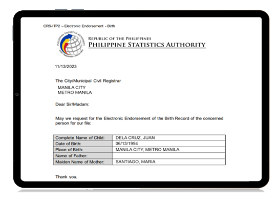 PSA Birth Certificates (and more) | Online Application | Worldwide Delivery