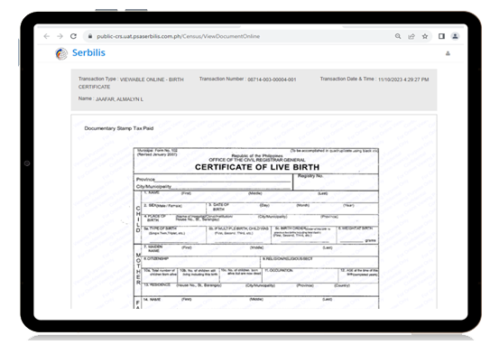 PSA Birth Certificates (and more) | Online Application | Worldwide Delivery